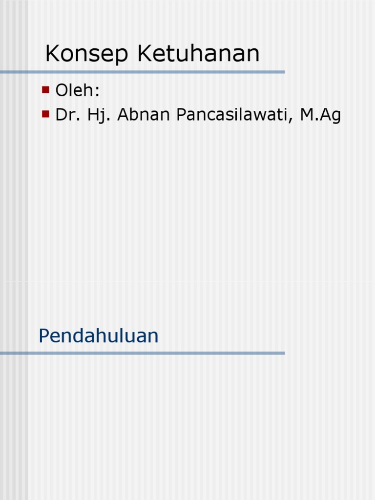 Konsep Ketuhanan | PDF
