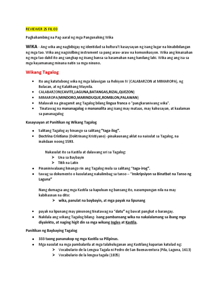 Reviewer 2S Fil 03 | PDF