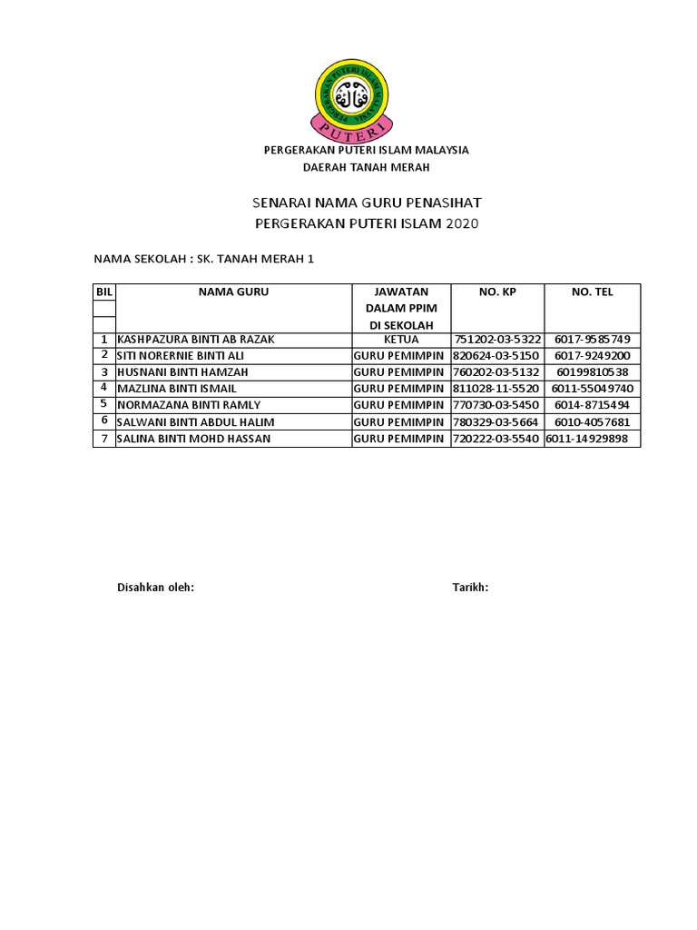 Borang Daftar Keahlian Ppim 2020 | PDF