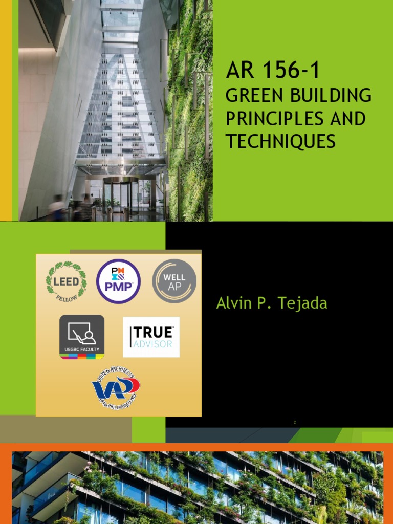 Green Building Principles Overview | PDF | Green Building | Efficient ...