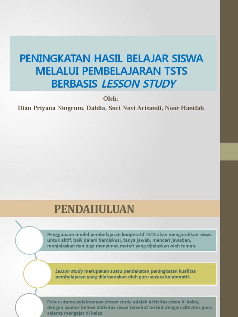 Peningkatan Belajar Melalui Lesson Study | PDF