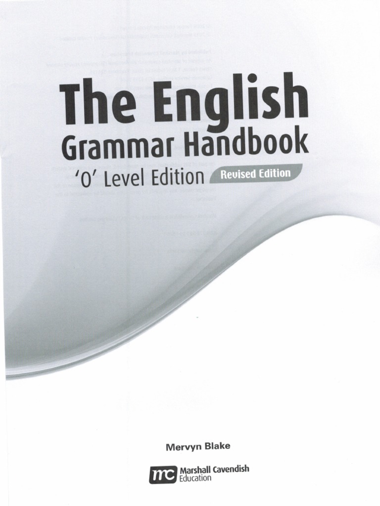 Grammar Handbook - OLevel - Marshall Cavendish | PDF