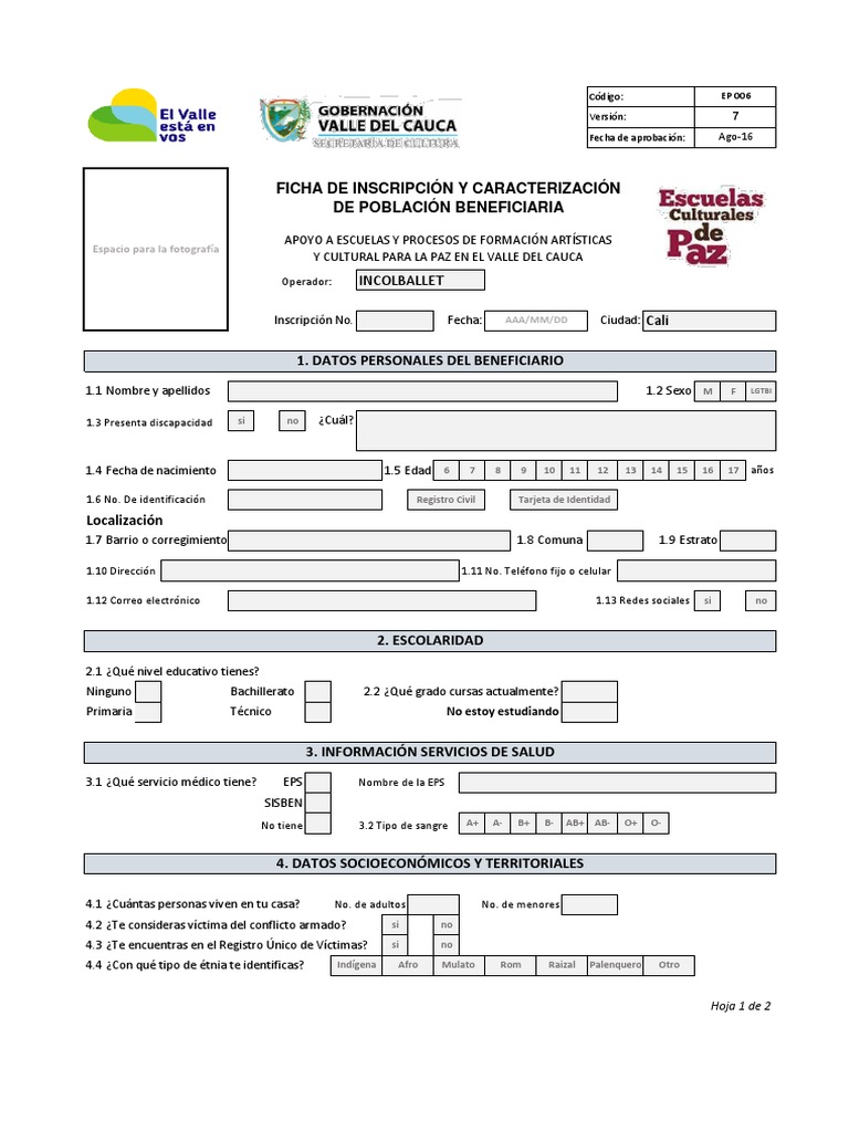 Formato de Caracterizacion | PDF