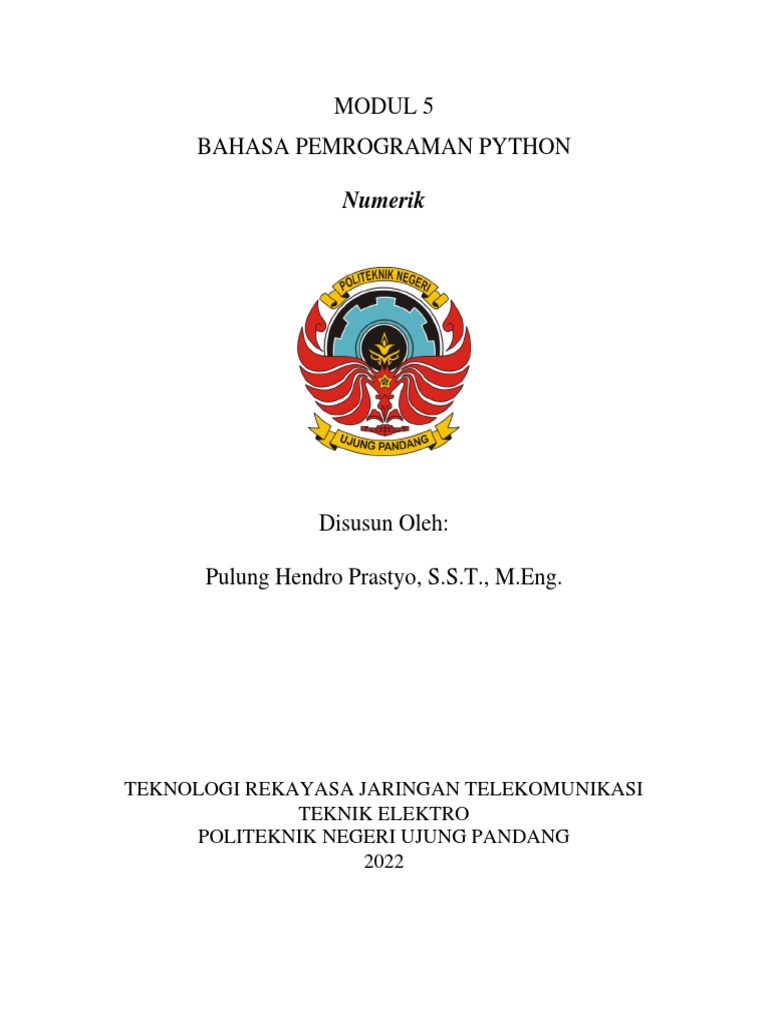 Matematika Dan Numerik Dalam Bahasa Pemrograman Python Pdf
