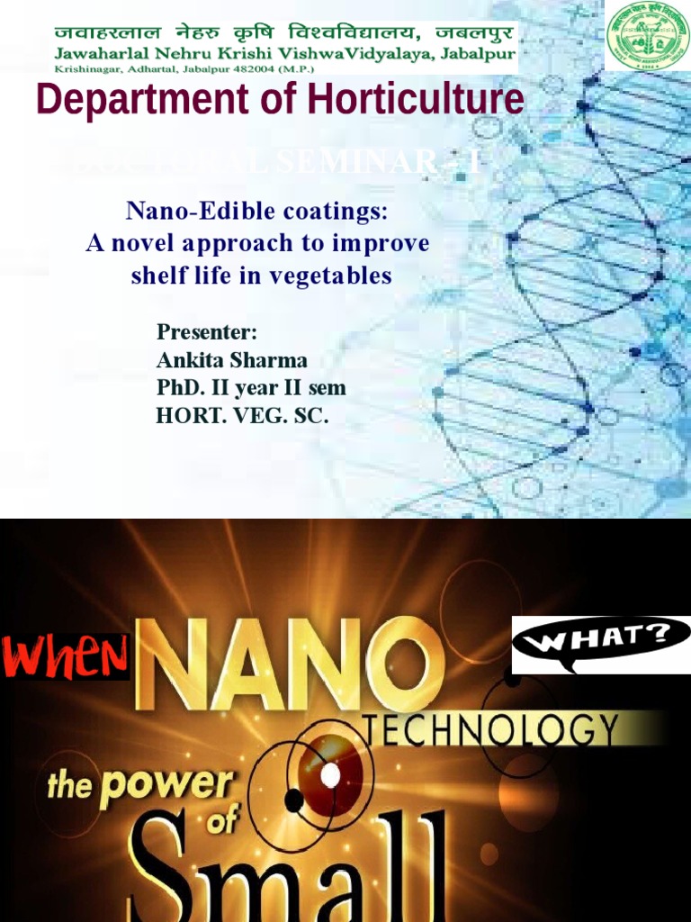 Nano-Edible Coatings: A Novel Approach To Improve Shelf Life in Vegetables | PDF | Technology ...