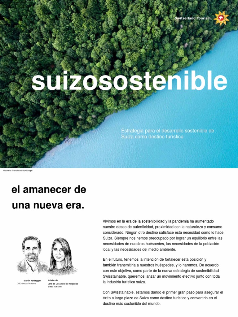 Swisstainable Strategie | PDF | Sustentabilidad | Turismo