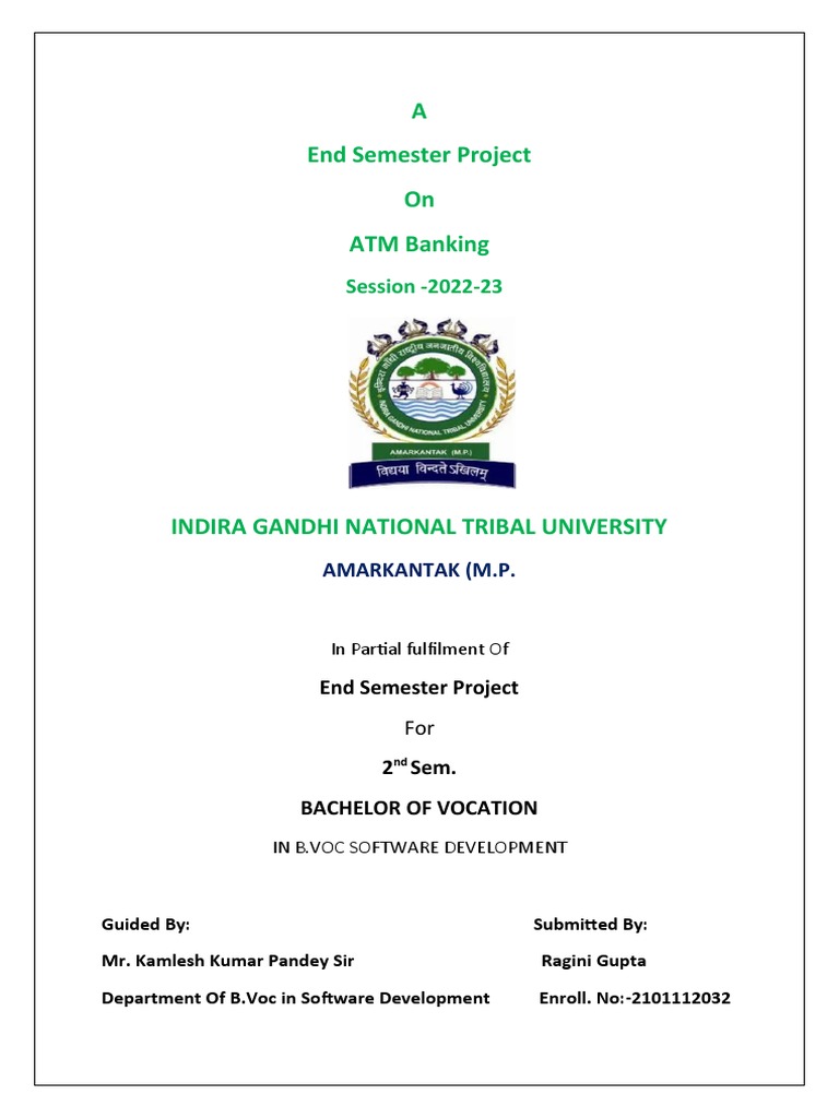 Atm Managment System | PDF | Automated Teller Machine | Banks