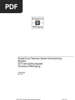 CCTV Testing and Commissioning Checklist | PDF | Closed Circuit ...