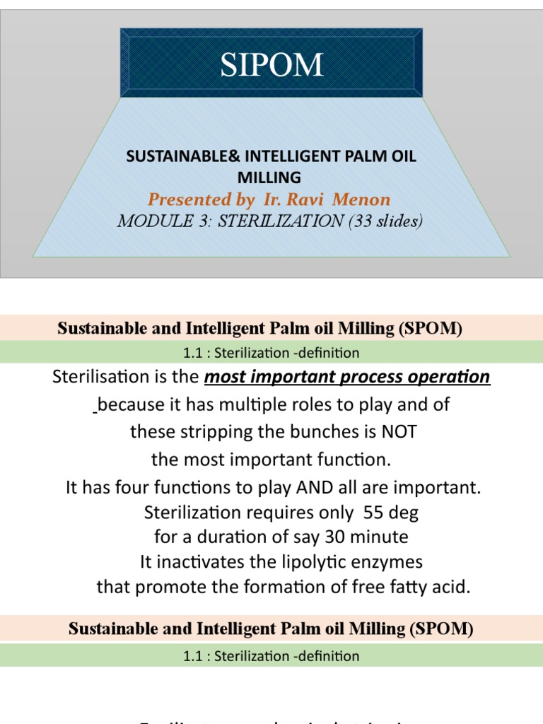 03 SIPOM - Sterilization-1 | PDF | Steam | Sterilization (Microbiology)