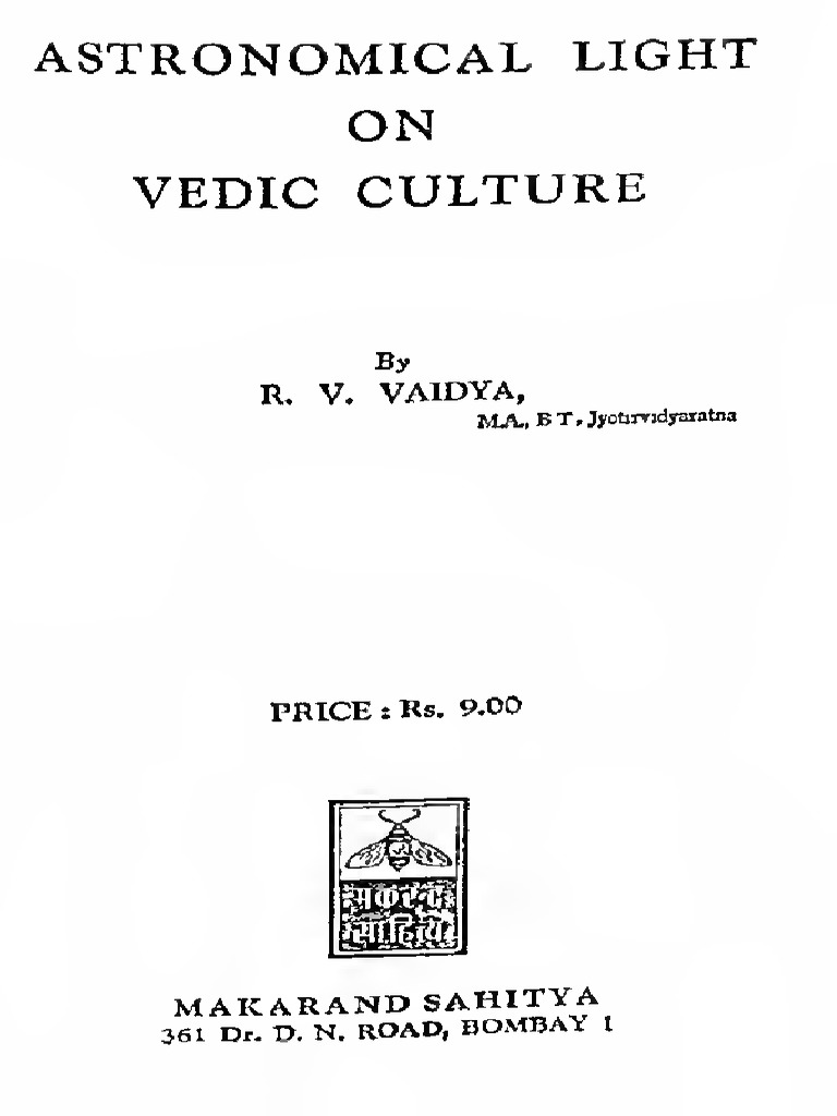 Astronomical Light On Vedic Culture - Text | Download Free PDF | Vedas ...