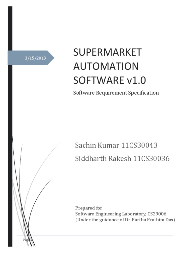 SUPERMARKET AUTOMATION SOFTWARE v1 0 Sof | PDF | Databases | Barcode