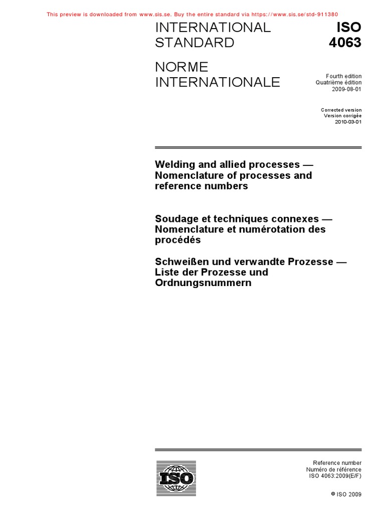 Iso 4063 2009 en FR PDF | PDF