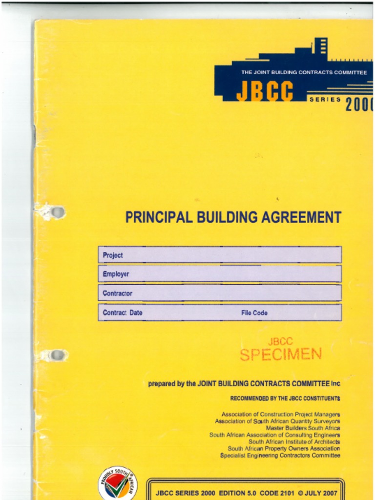 Principal Building Agreement July 2007 | PDF