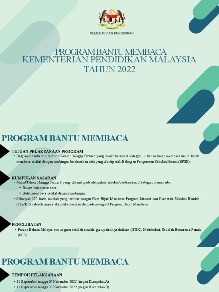 SLAID 2 Penataran Program Bantu Membaca BPSH | PDF