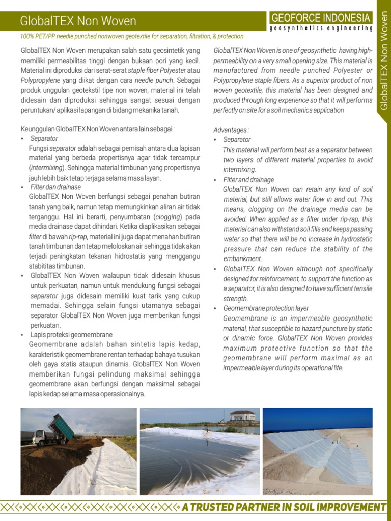 Brosur Geobags & Geotextil (Geo Force) | PDF