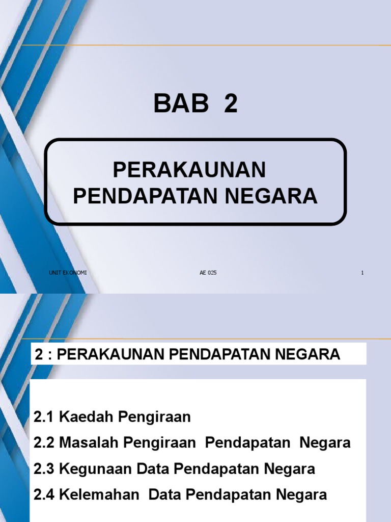 Bab 2 Makro 2021 | PDF