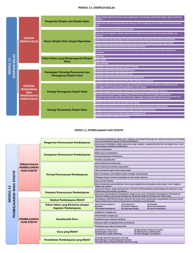 Peta Konsep - Strategi Pembelajaran Di SD - Iceu Kusmayati - Modul 11-12 | PDF