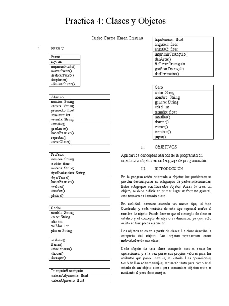 Practica 4 Pdf Constructor Programación Orientada A Objetos Programación