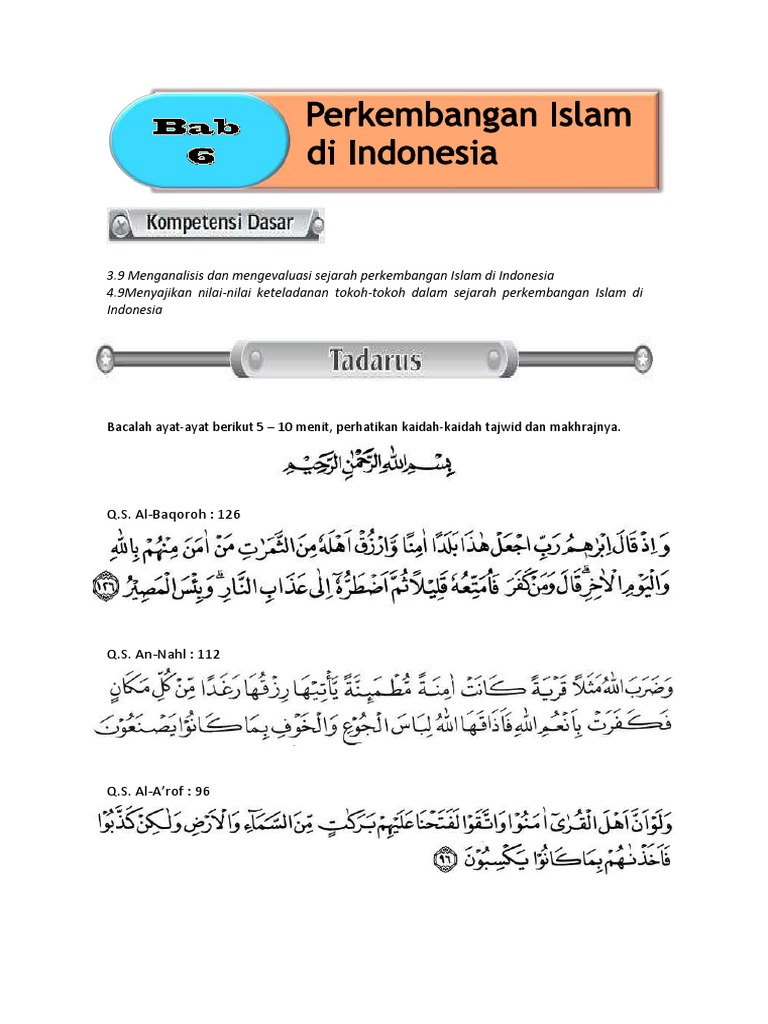 Perkembangan Islam di Indonesia | PDF | Agama & Spiritualitas