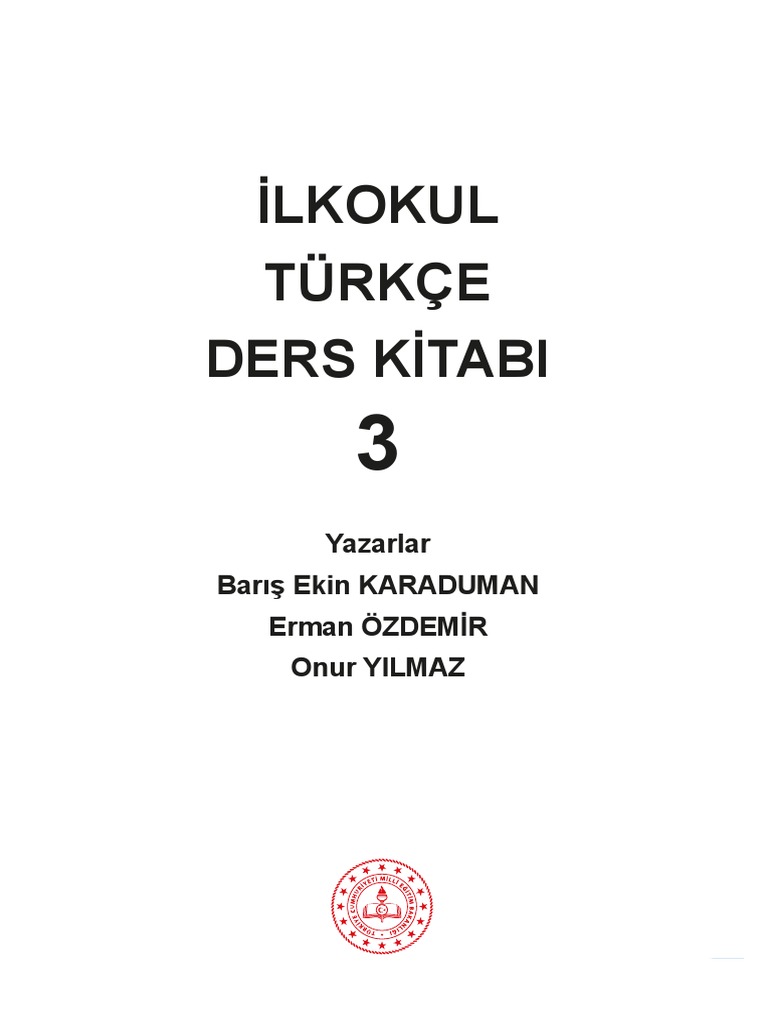 Turkce 3 Ders Kitabi Meb | PDF