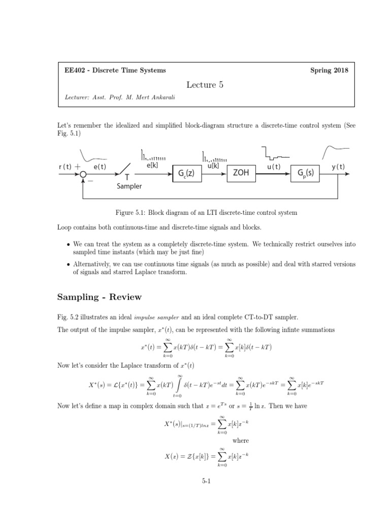 EE402 Lecture 5 | PDF