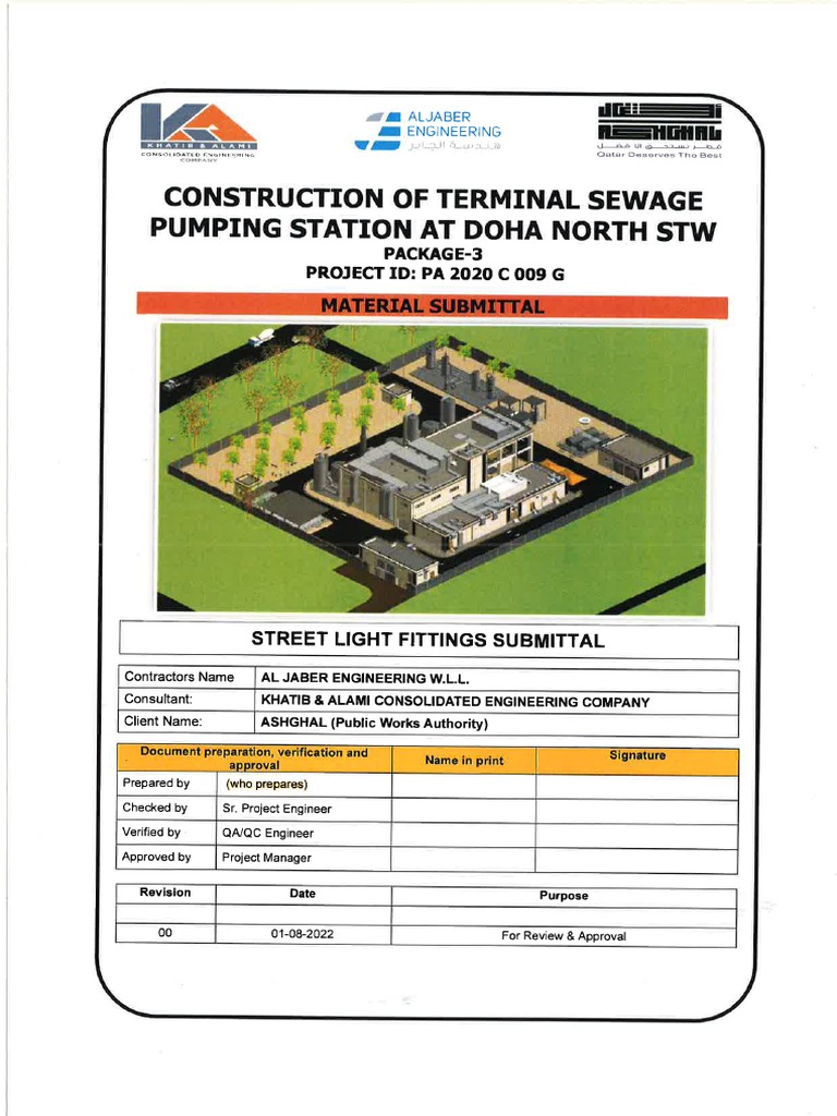 Submittal - Street Light & Pole | PDF | Computing