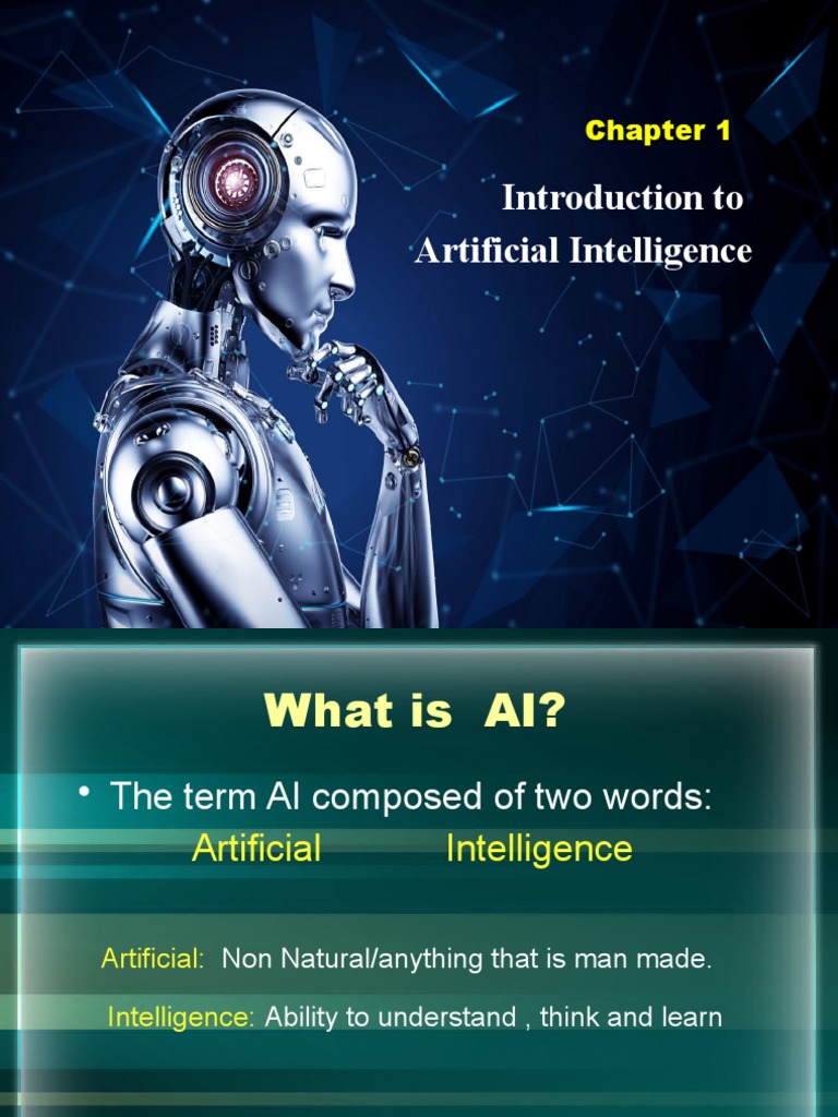 Chapter 1-Introduction To AI | PDF | Artificial Intelligence | Intelligence (AI) & Semantics