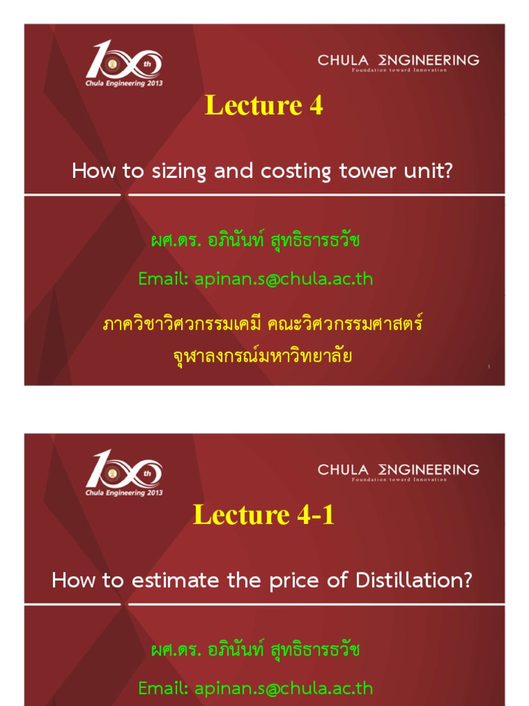 Lecture 4 Distillation Column-5192-16142479047124 | PDF | Distillation ... Lecture 4 Distillation Column-5192-16142479047124 | PDF | Distillation ...