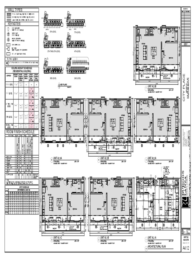 City Place Dania - Linear Interior Walls (Inside Units Only) | PDF ...