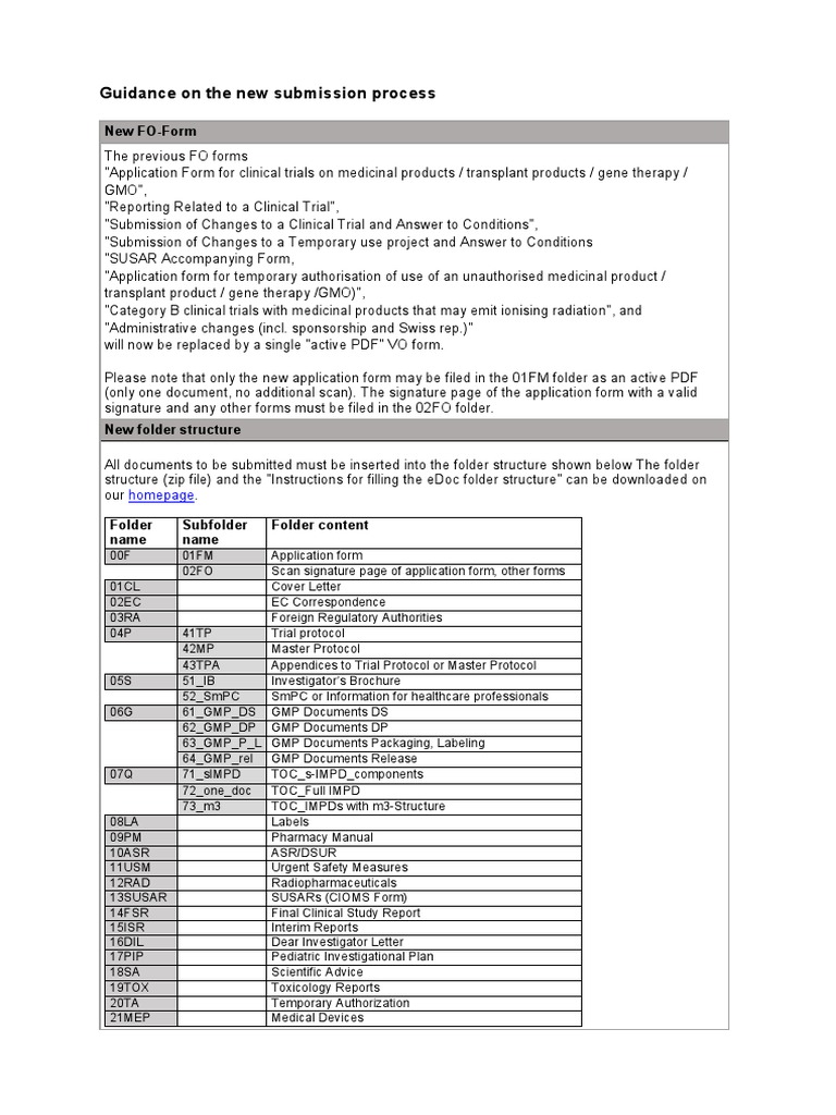 Guidance On The New Submission Process | PDF | Computer File | Clinical ...
