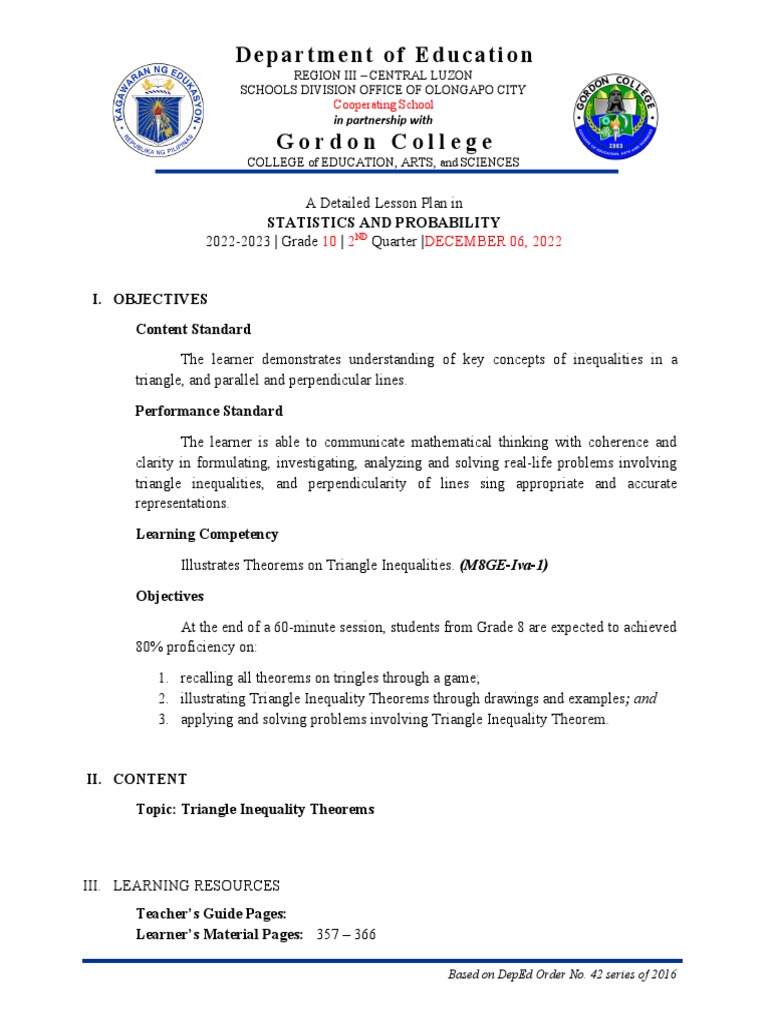 Lesson Plan Format Practicum | PDF