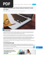 Medical Billing Denial Codes List | PDF | Patient | Medicare (United ...