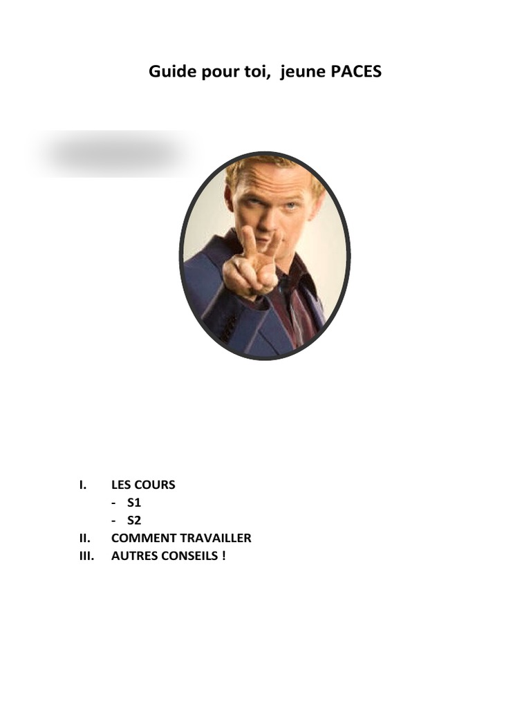 Guide de La PACES | PDF