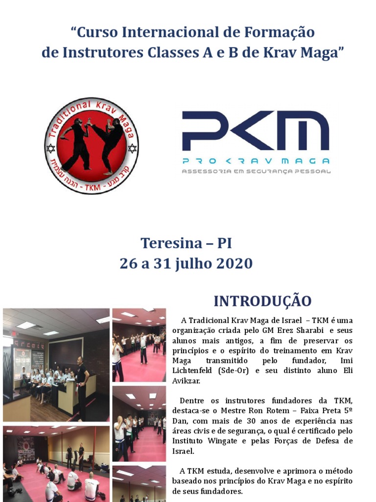 Curso TKM 2020 | PDF | Krav Maga