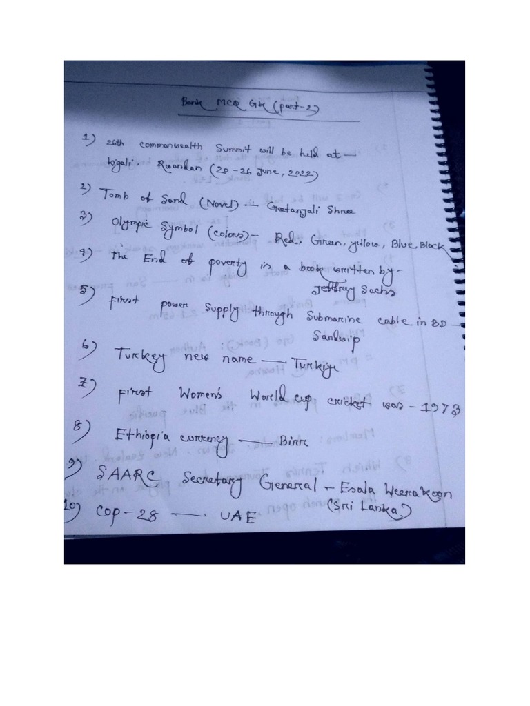 Sharifs GK 1 10 | PDF