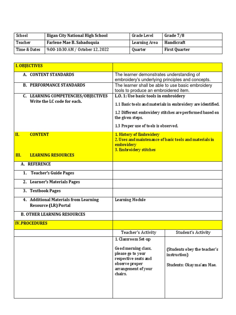 7E Lesson Plan - Final SABADUQUIA | Download Free PDF | Teachers | Learning