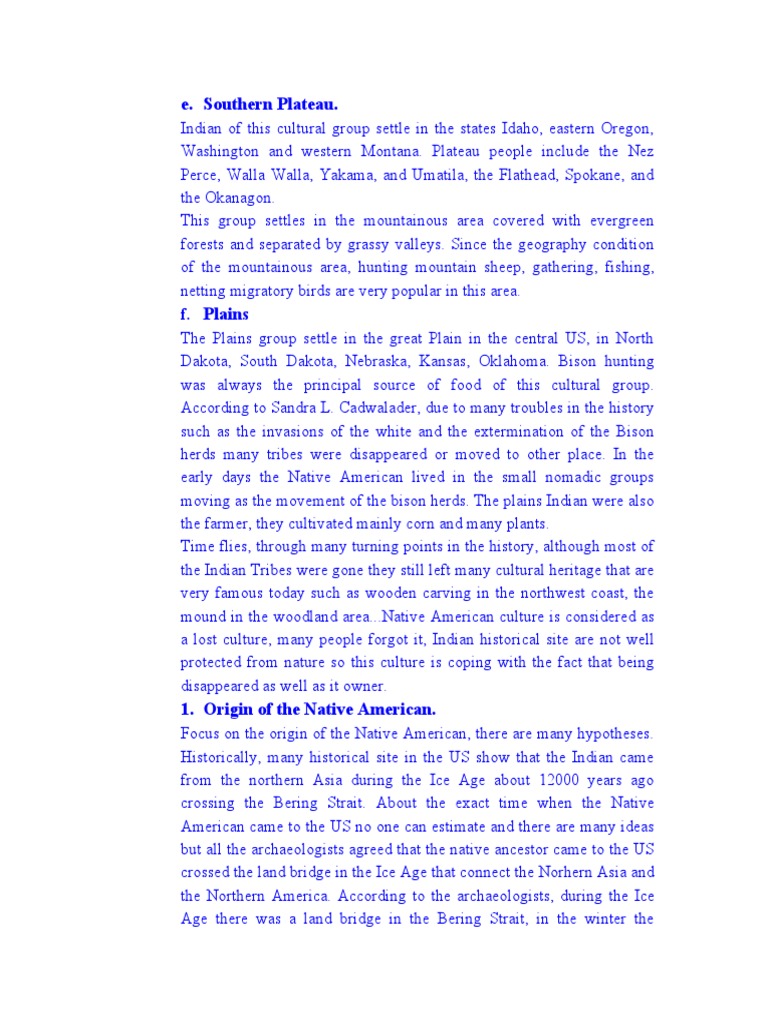 History of American Indian | PDF | Native Americans In The United ...