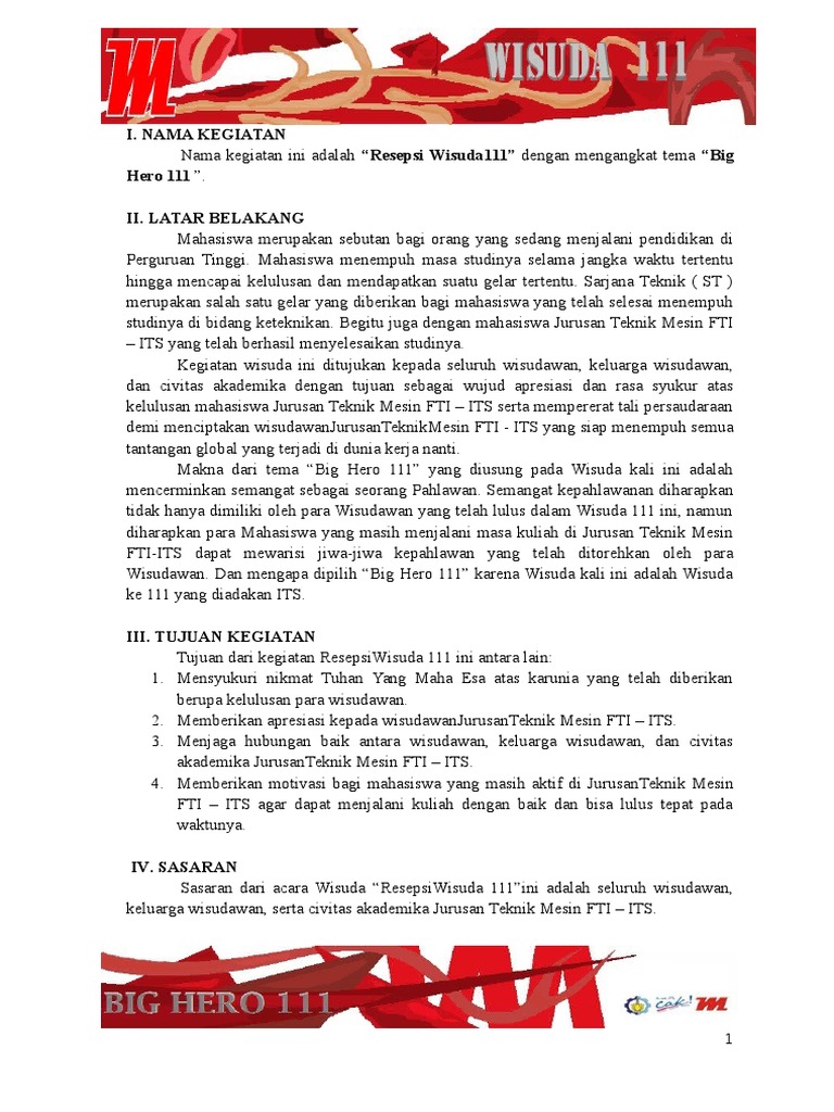 Proposal Wisuda 111 Fix | PDF | Bisnis