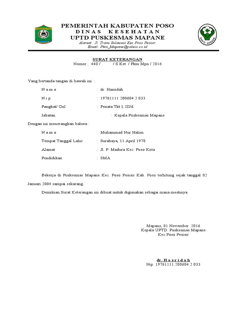 Surat Rekomendasi Pengabdian | PDF