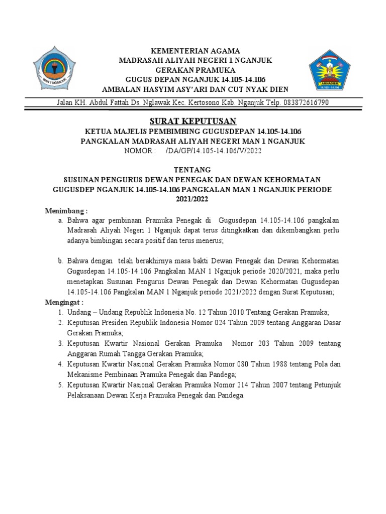 SK Dewan Ambalan 2022 | PDF