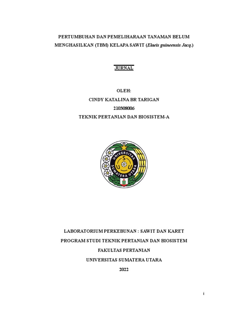 Pemeliharaan TBM Kelapa Sawit | PDF