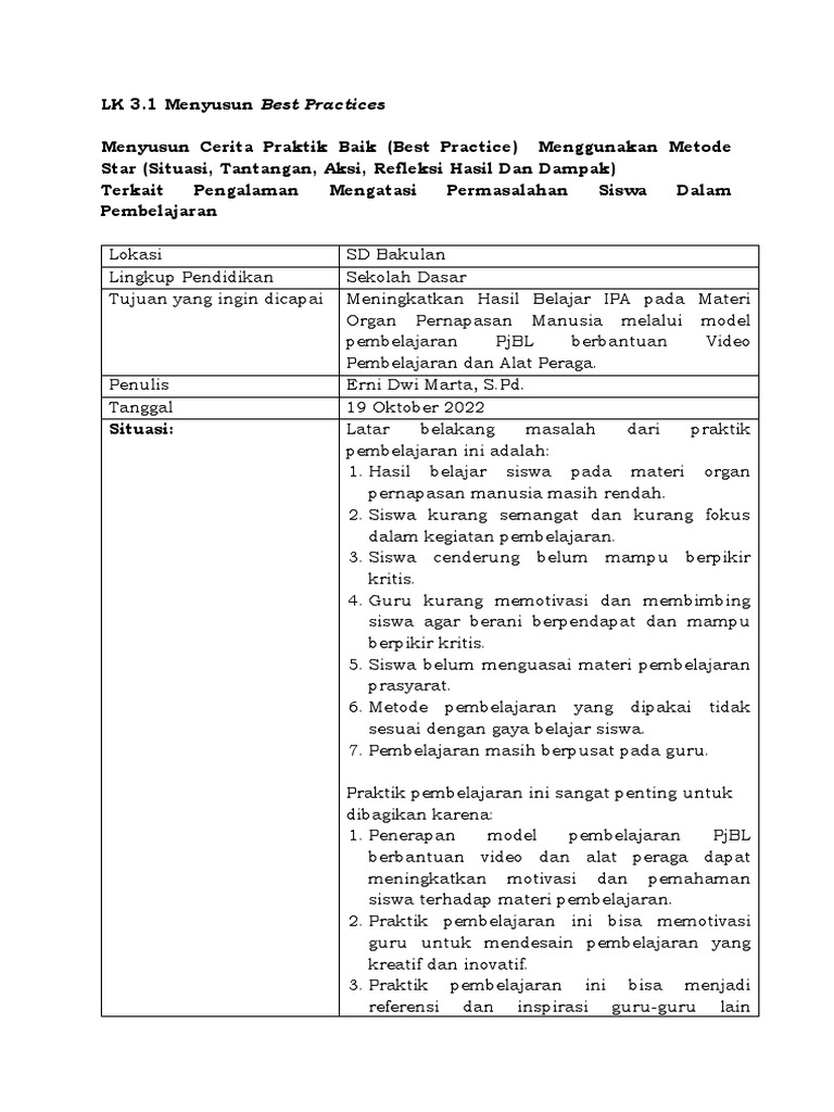 Best Practice PPL 1 | PDF