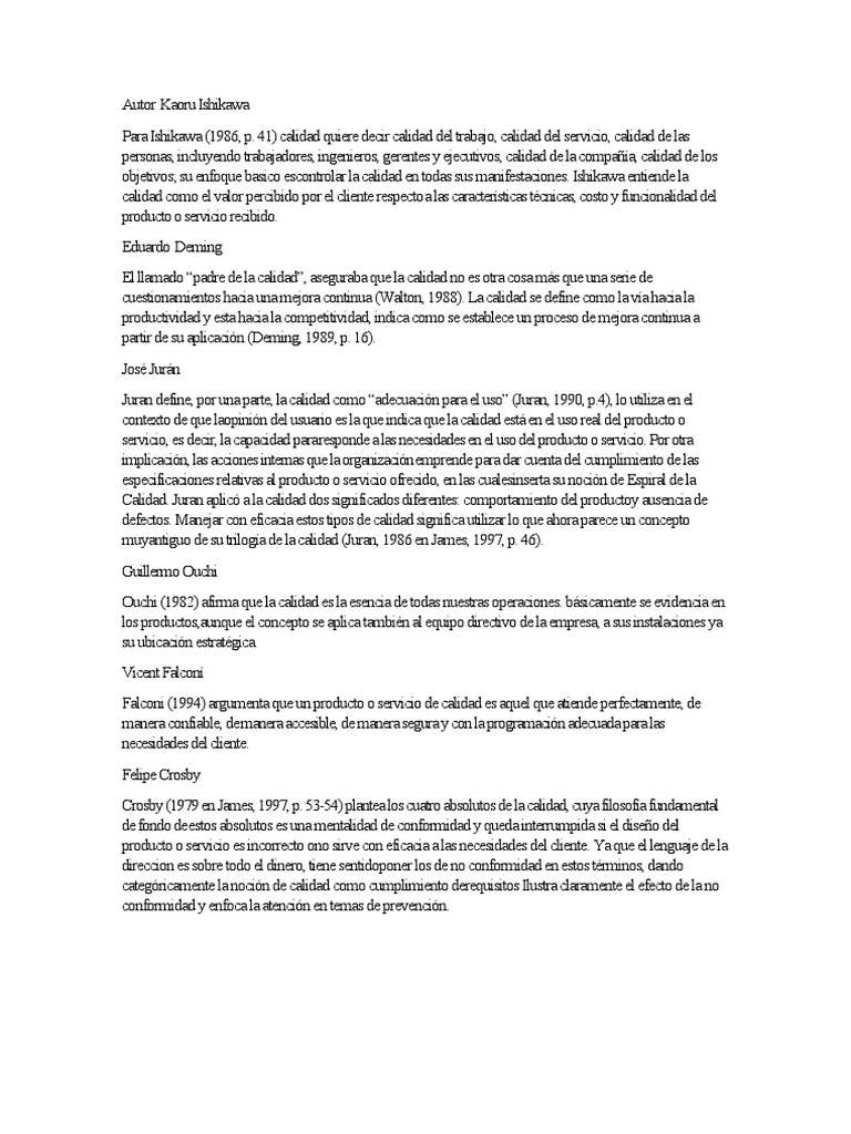 Autor Kaoru Ishikawa | PDF | Calidad (comercial) | Business