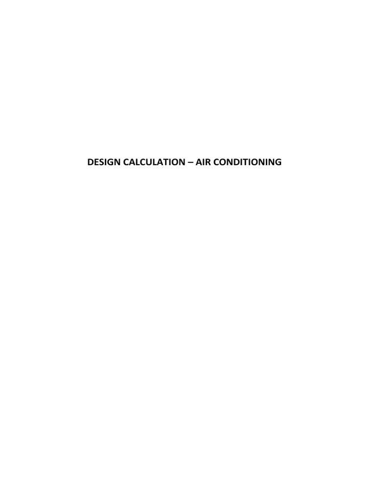 AC Calculation Sheet | Download Free PDF | Length | Heat