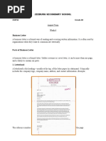 Business Letter Format Guide | PDF | Text | Writing