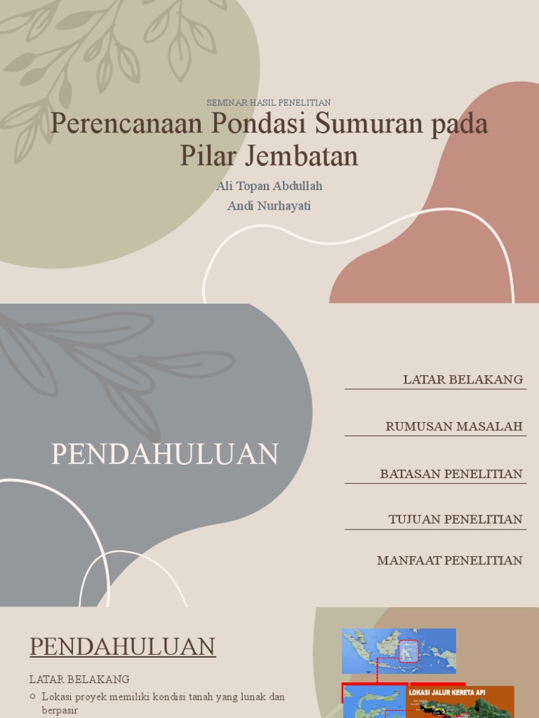 Perencanaan Pondasi Sumuran Pada Pilar Jembatan | PDF