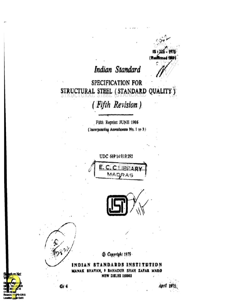Is226 1975 | PDF | Sheet Metal | Construction