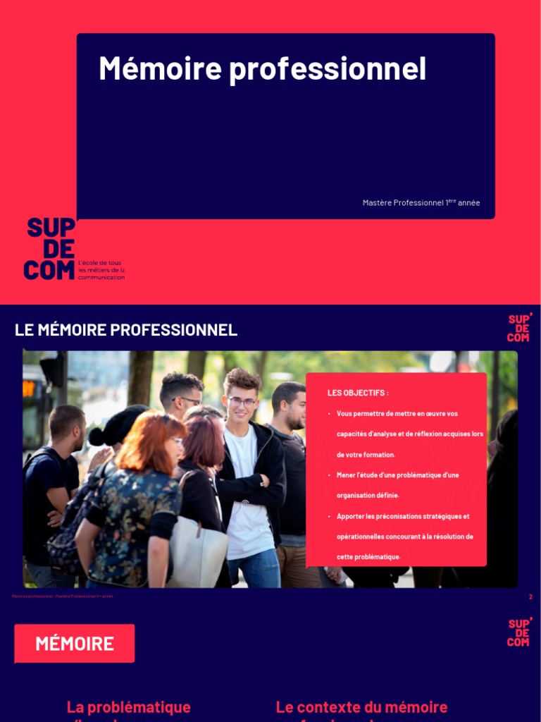 Memoire Pro Exemple | PDF | la communication
