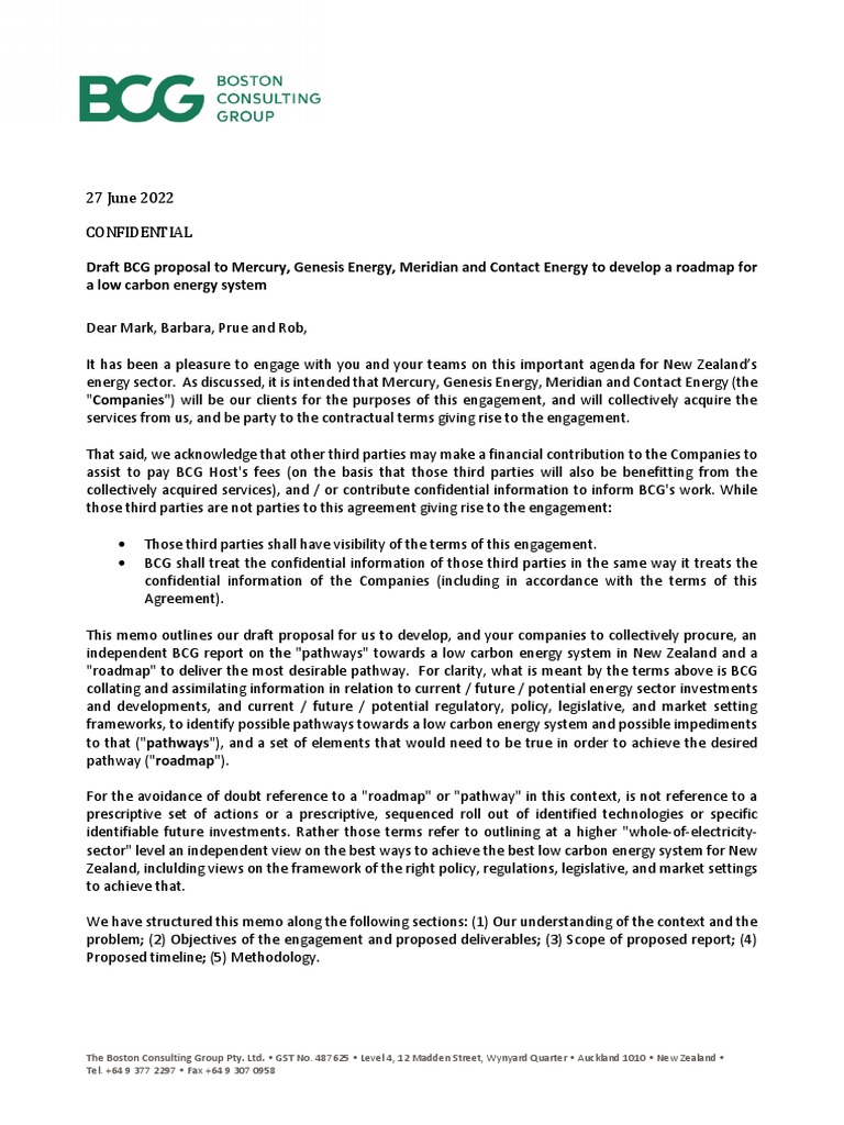 BCG Proposal for New Zealand's Low Carbon Roadmap | PDF | Low Carbon ...