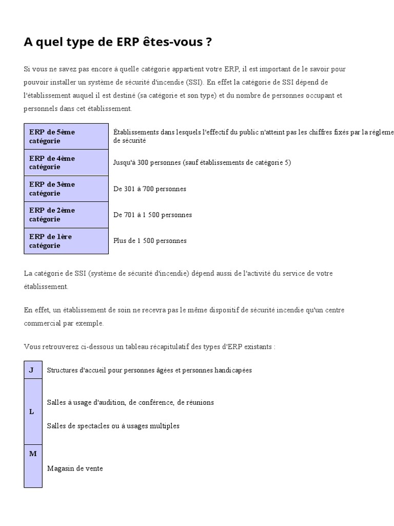 Quel Type de ERP | PDF